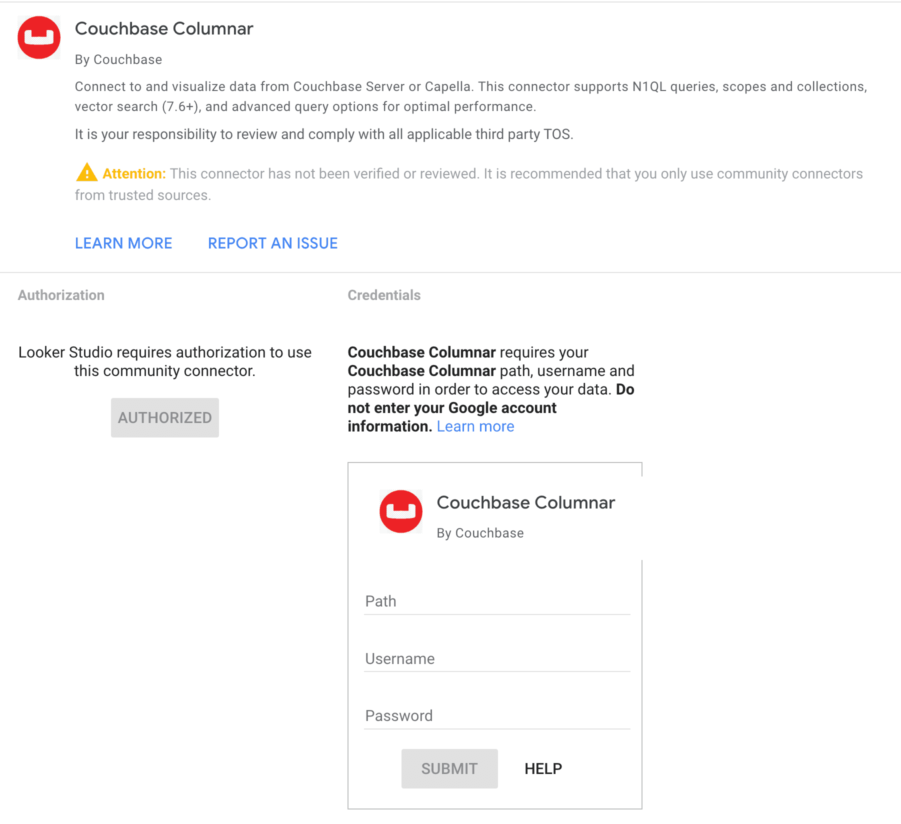 Tutorial - Connect Looker Studio to Couchbase Columnar using Views and ...