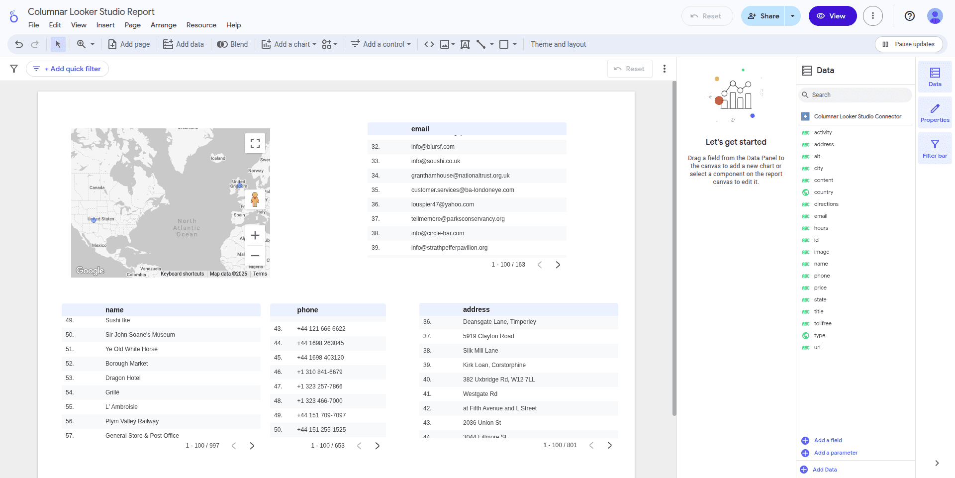 Tutorial - Connect Looker Studio to Couchbase Columnar using Views and Custom Queries ...
