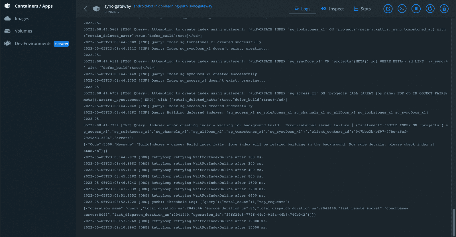 Tutorial Set Up Sync Gateway For Use With Inventory Demo App