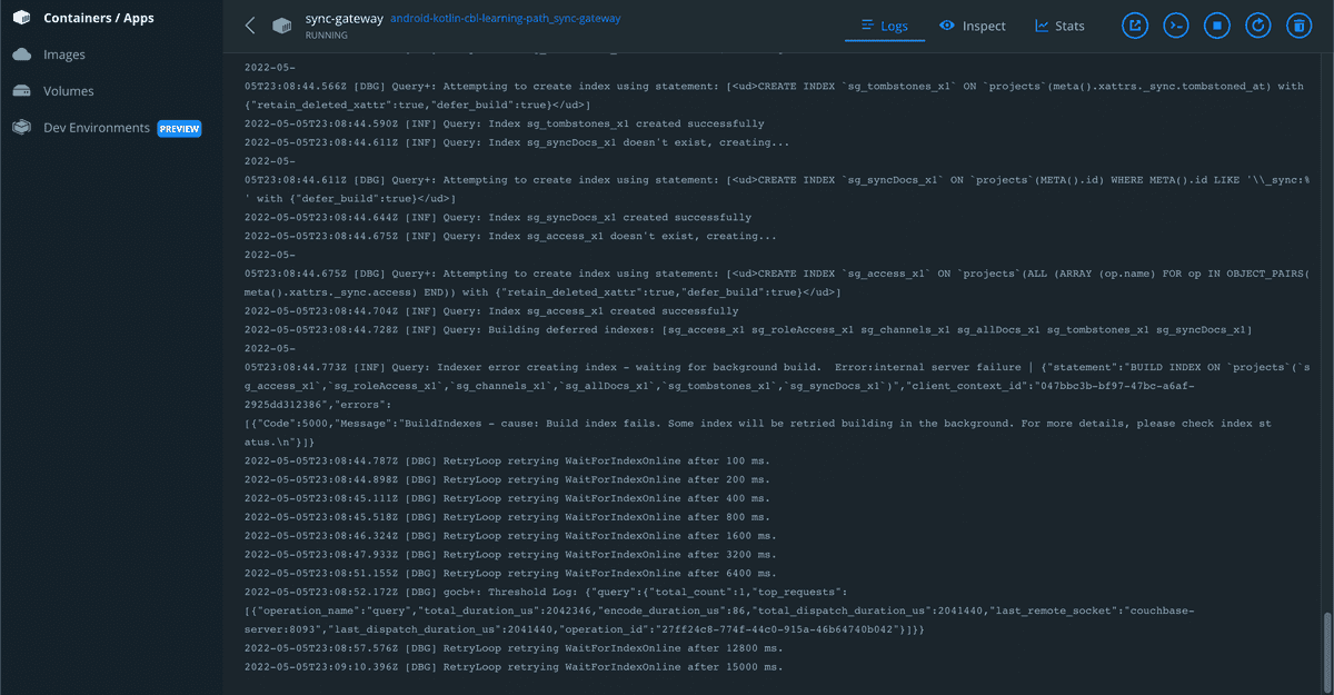 Tutorial - Set up Sync Gateway for use with Inventory Demo App | Couchbase Developer Portal